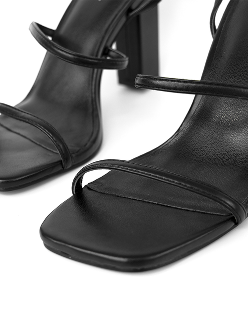 AVERY Black Heels | Block High Heels – COVET SHOES