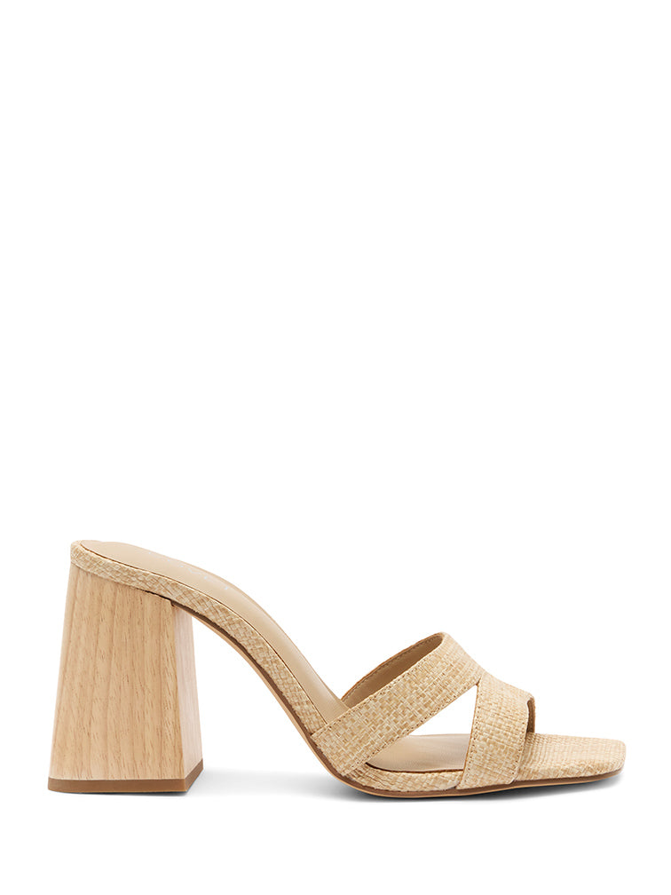 RILEY Woven Heels | Raffia Wooden Heels | Block High Heels – COVET SHOES