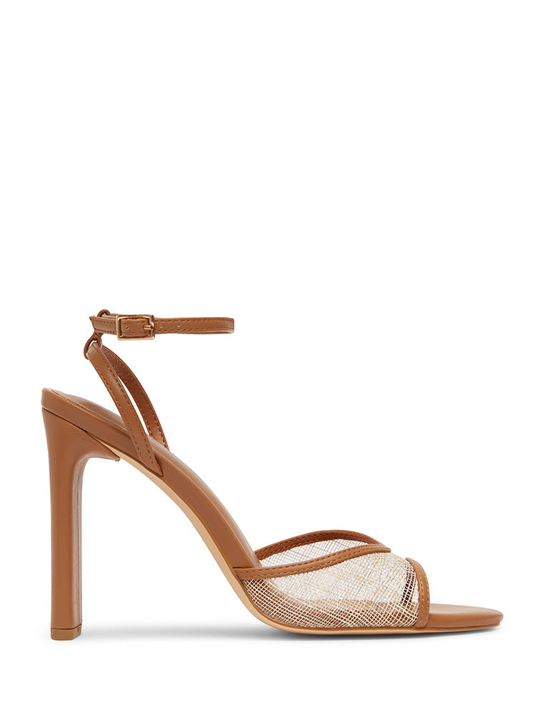 TALIA Tan Heels | Slim Block Heels | Raffia Heels – COVET SHOES