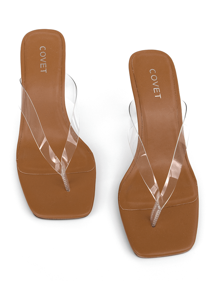 TAYLOR Tan Thong Heels – COVET SHOES